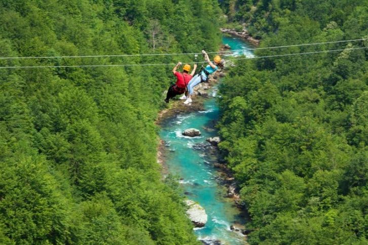 Extreme ZipLine Across Canyon Tara - Montenegro Adventure